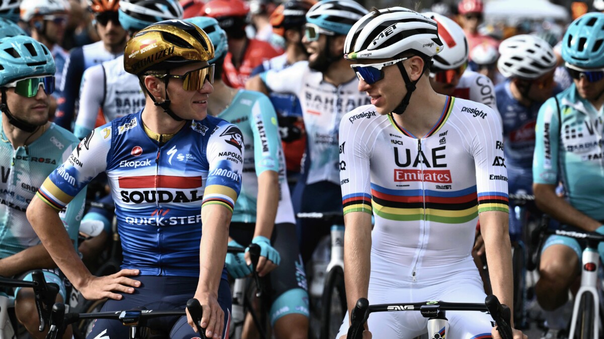 "Evenepoel quer derrotar Tadej Pogacar, desejo-lhe muita sorte ...