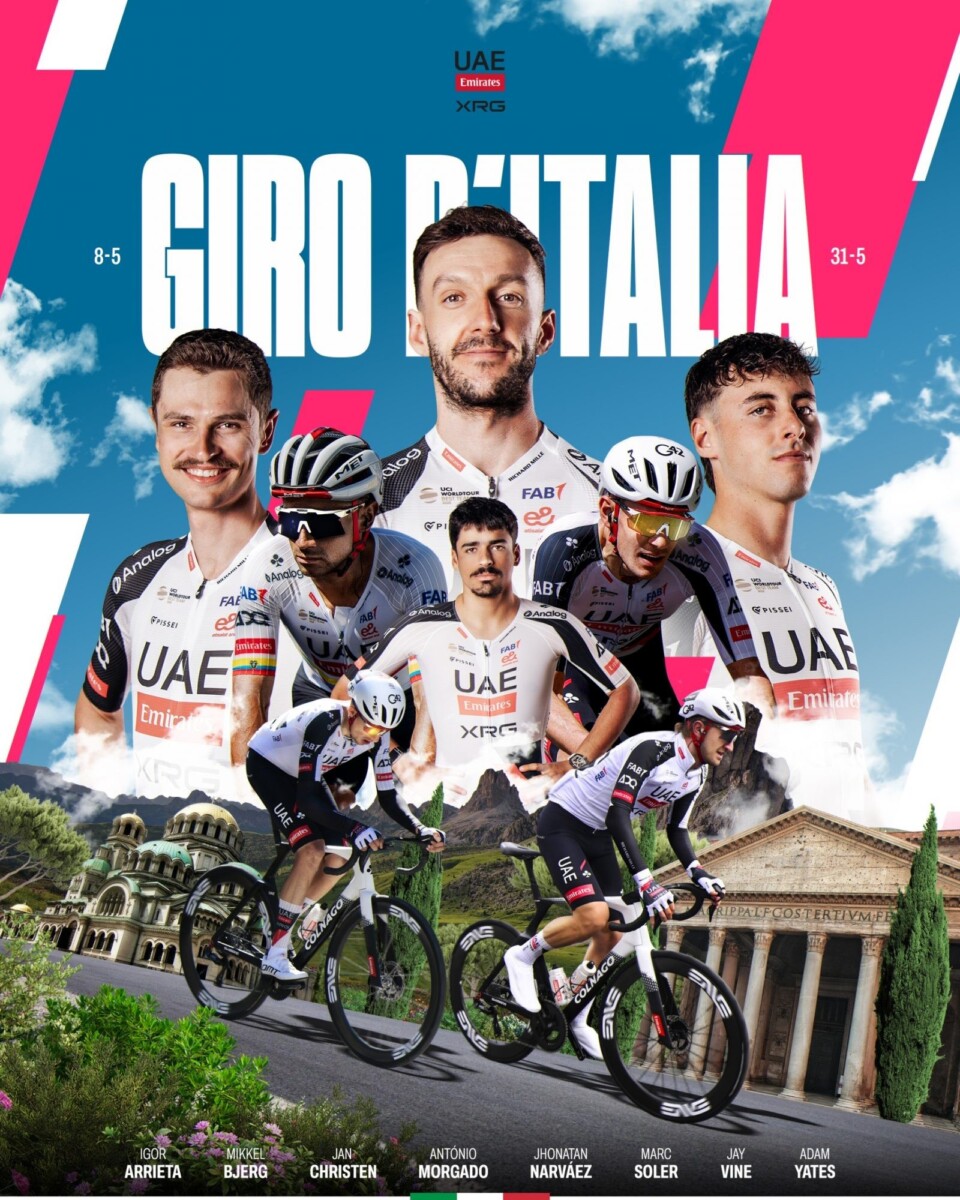 UAE Emirates anuncia forte equipe para o Giro d'Italia "ausência de ...
